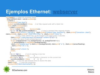 Arduino práctico ethernet | PDF | Computer Networking | Computing