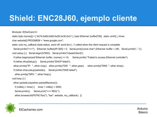 Arduino práctico ethernet | PDF | Computer Networking | Computing