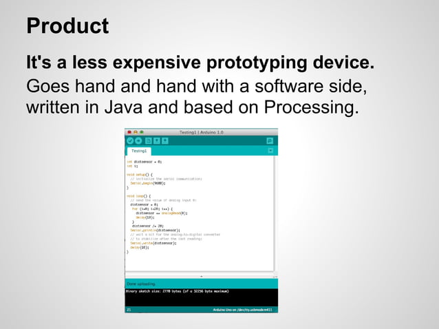 Arduino presentation | PDF