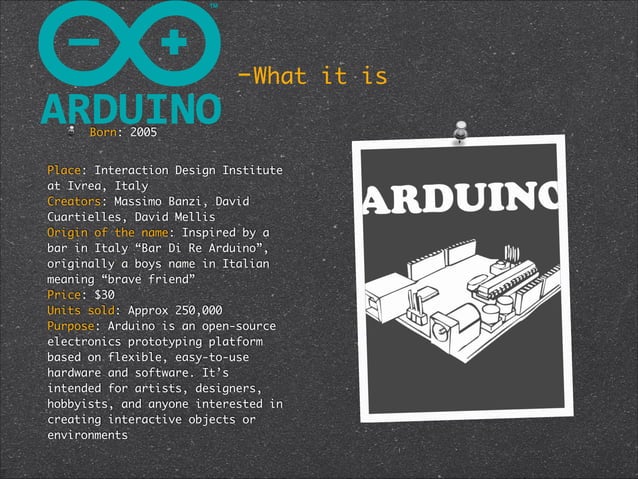 Arduino presentation | PDF | Computing | Technology & Computing