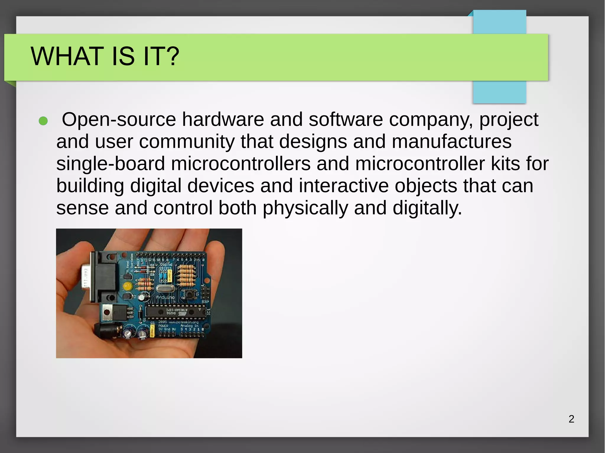 Arduino presentation | PPT