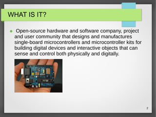 Arduino presentation | PPT