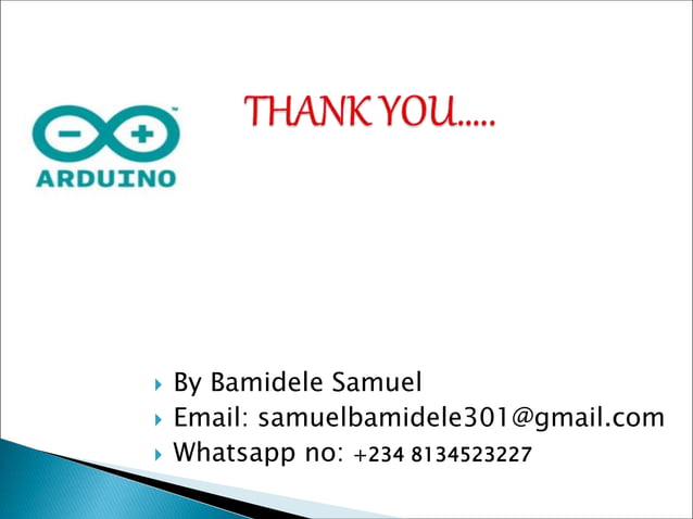 ARDUINO presentation by Bamidele Samuel.ppt