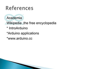 Arduino presentation by_warishusain | PPT