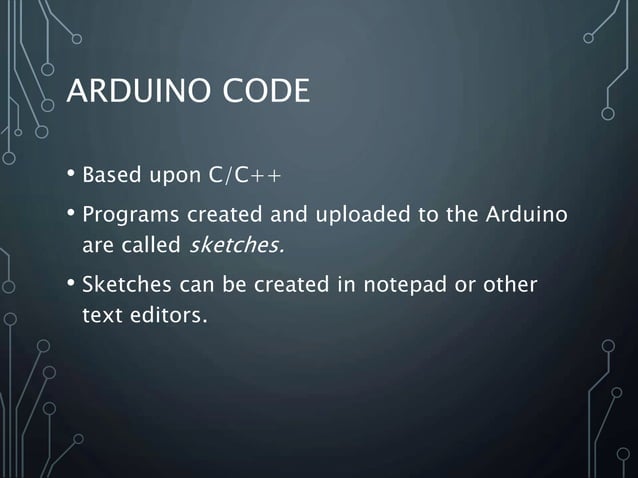 Arduino Programming Basics (workshop #6) | PPT