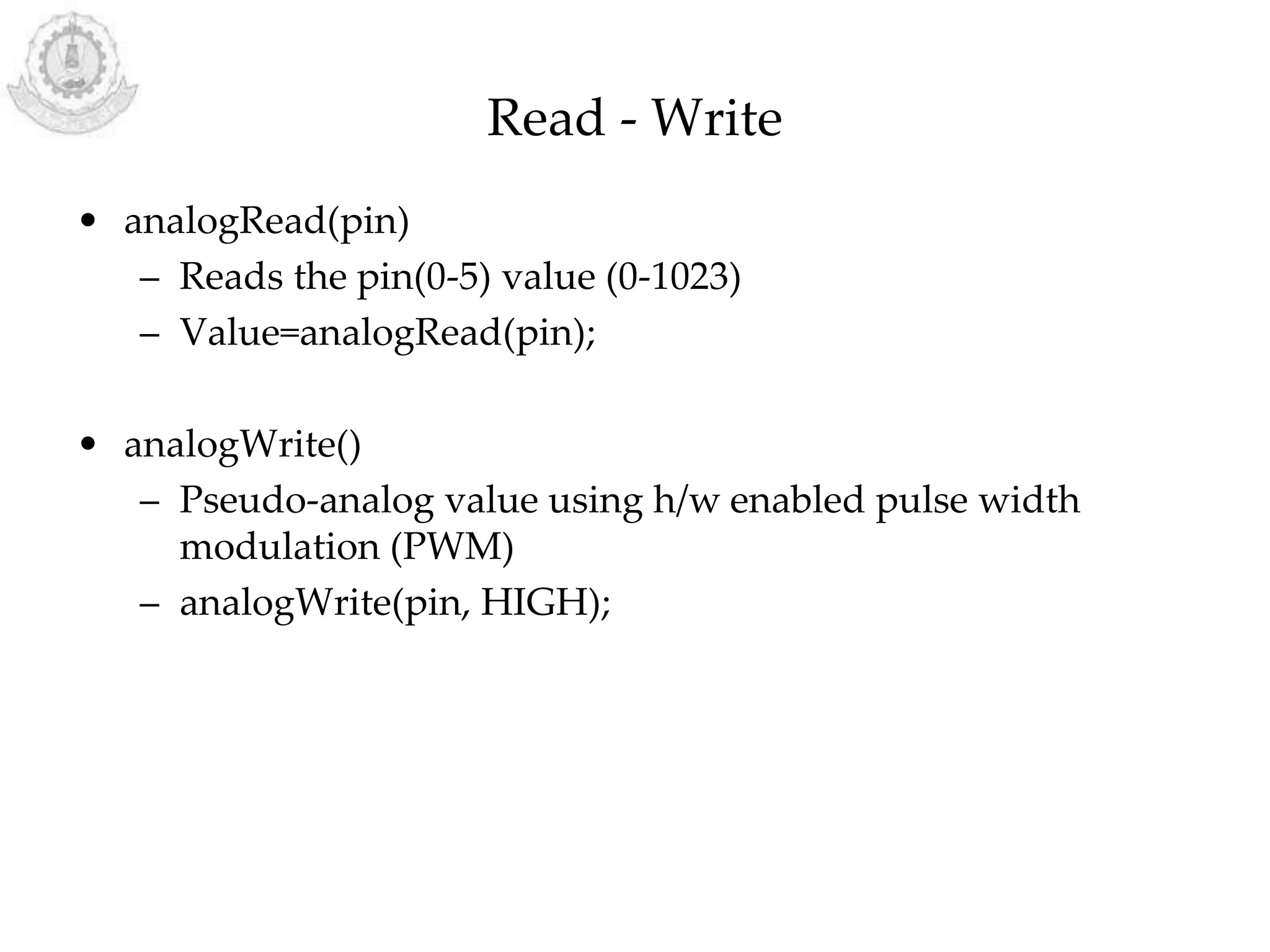 Arduino Programming Ppt