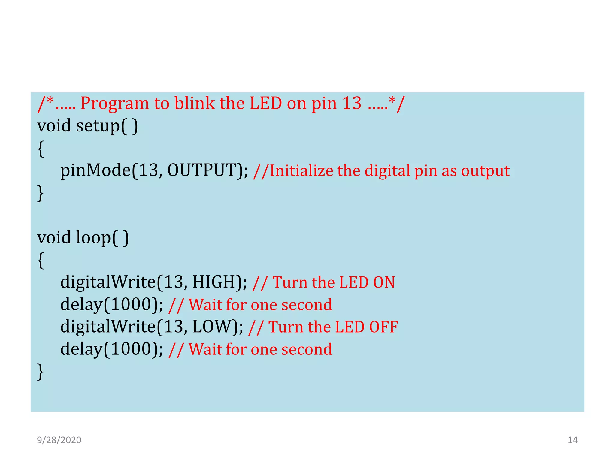 Arduino Programming Part1 Ppt