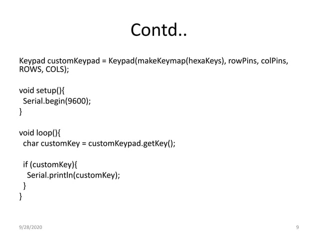 Arduino Programming Part 2 Ppt