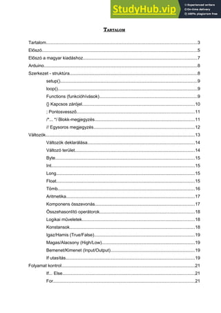 ARDUINO PROGRAMOZ SI K ZIK NYV | PDF