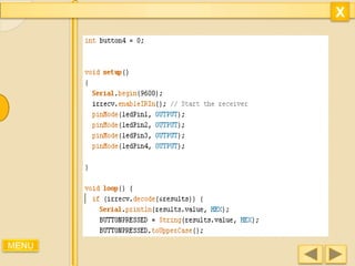 Manual Wireless Control with ( use arduino Uno &IRKit Application chiller model) | PPTX