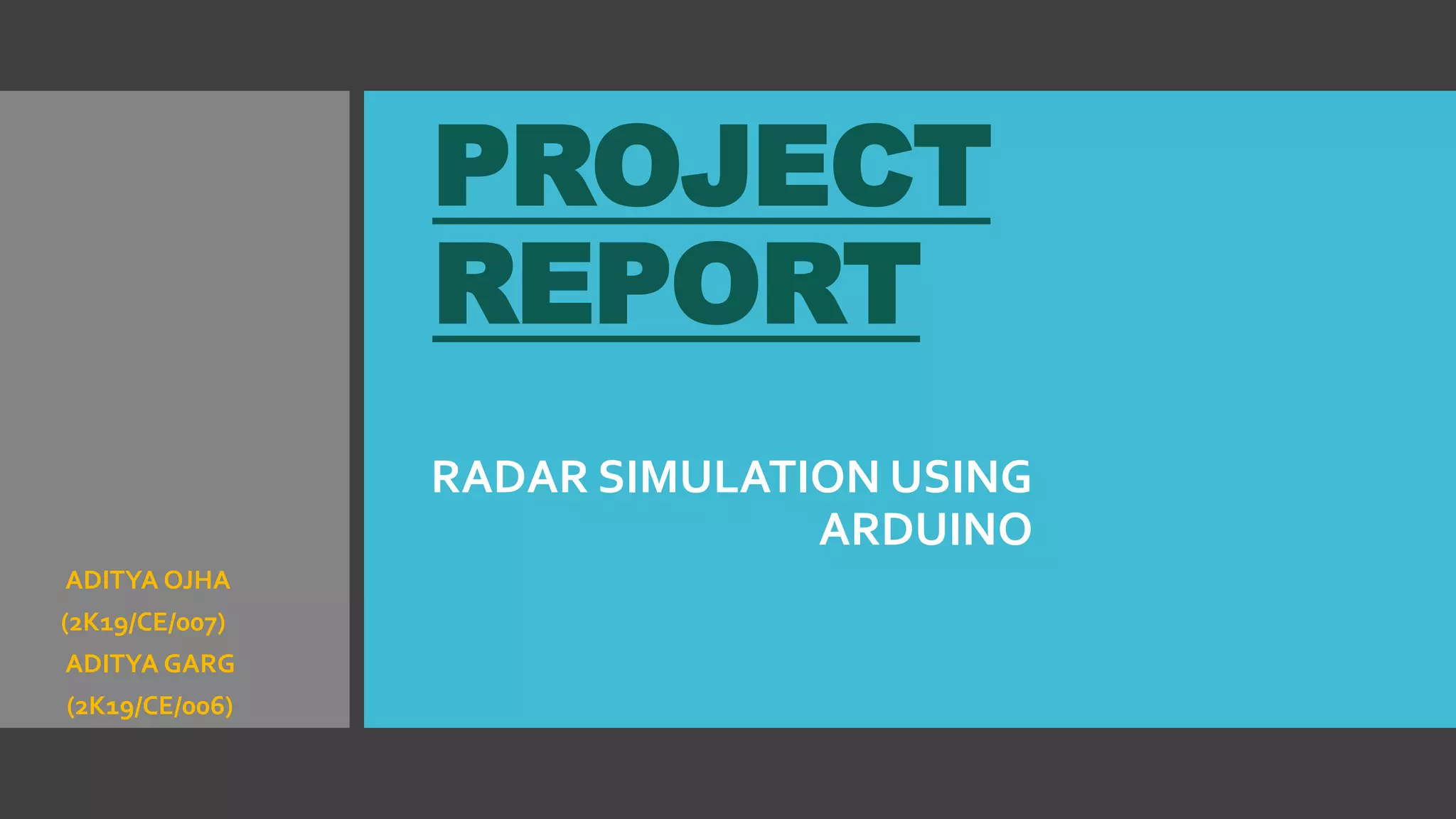 Arduino radar system | PPTX