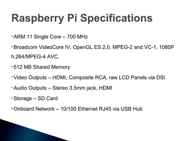 Introduction to Arduino & Raspberry Pi | PPT