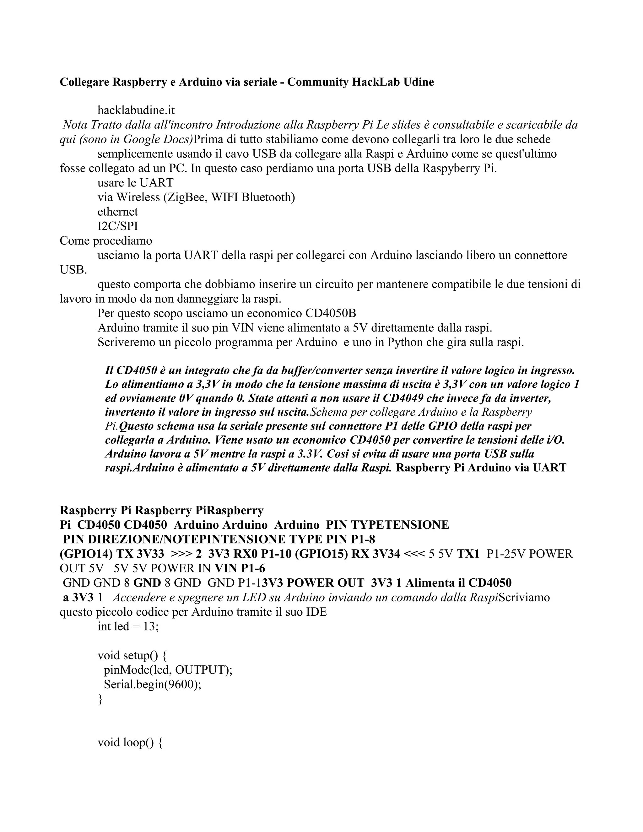 Arduino And Raspberry Pi Un Connubio Stimolante Pdf