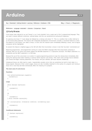 Arduino reference | PDF