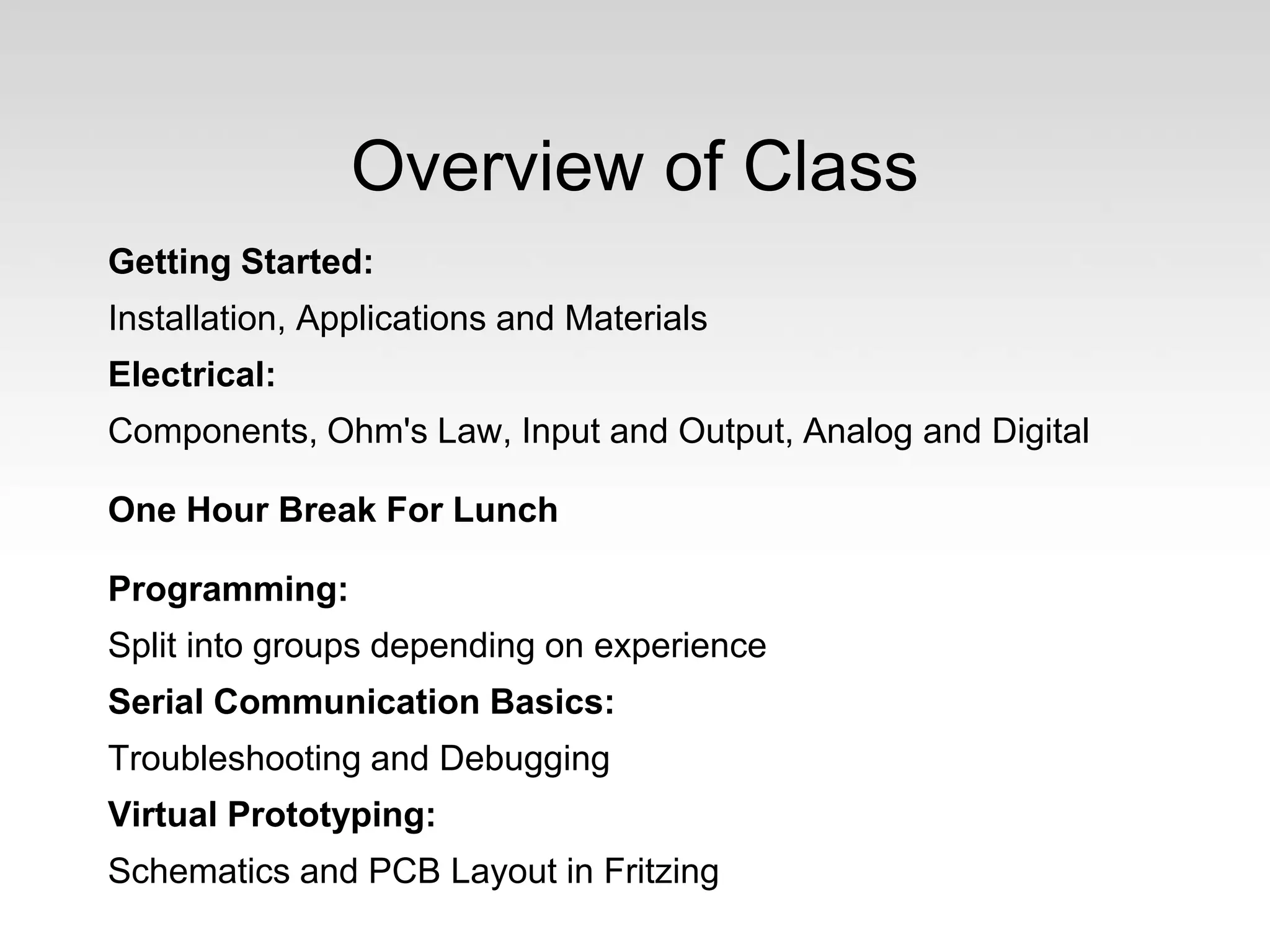 ArduinoSectionI-slides.ppt | Computer Peripherals | Computing