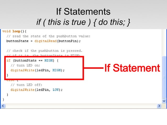 Arduino section programming slides | PPT