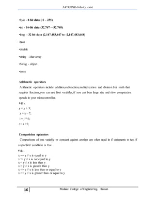 Arduino seminar report | DOCX