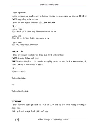 Arduino seminar report | DOCX