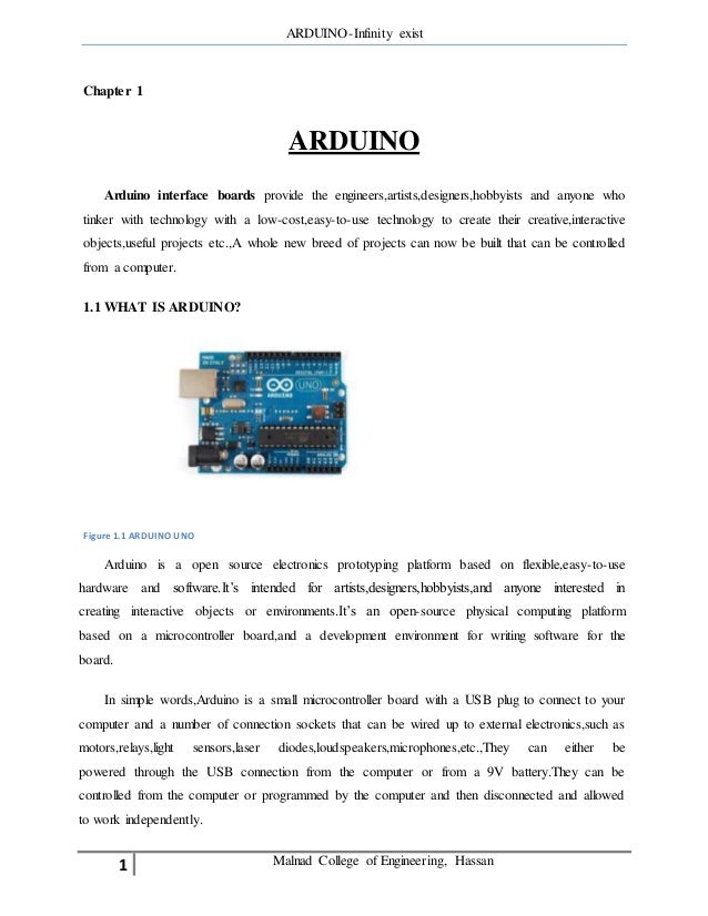 Arduino seminar report
