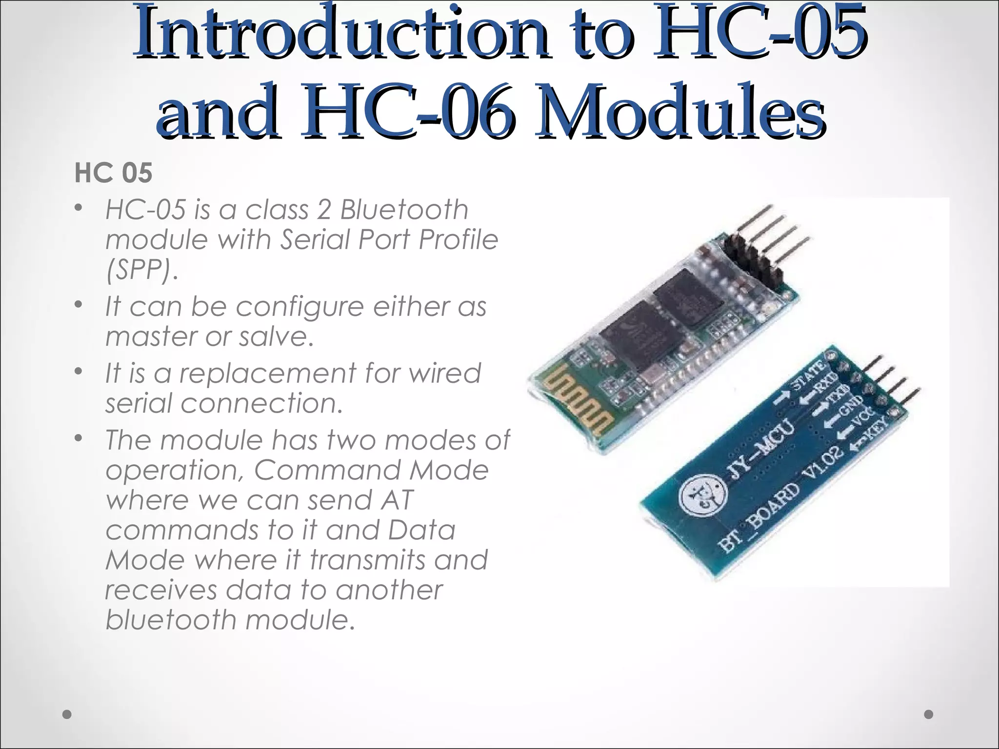 SENSORS AND BLUETOOTH COMMUNICATION | PPT | Computer Peripherals ...