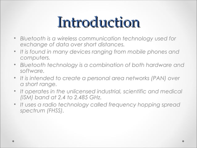 SENSORS AND BLUETOOTH COMMUNICATION | PPT | Computer Peripherals ...