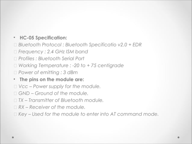 SENSORS AND BLUETOOTH COMMUNICATION | PPT | Computer Peripherals ...
