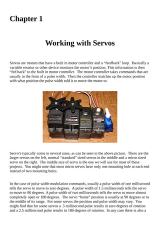 Arduino servo projects robert davis | PDF