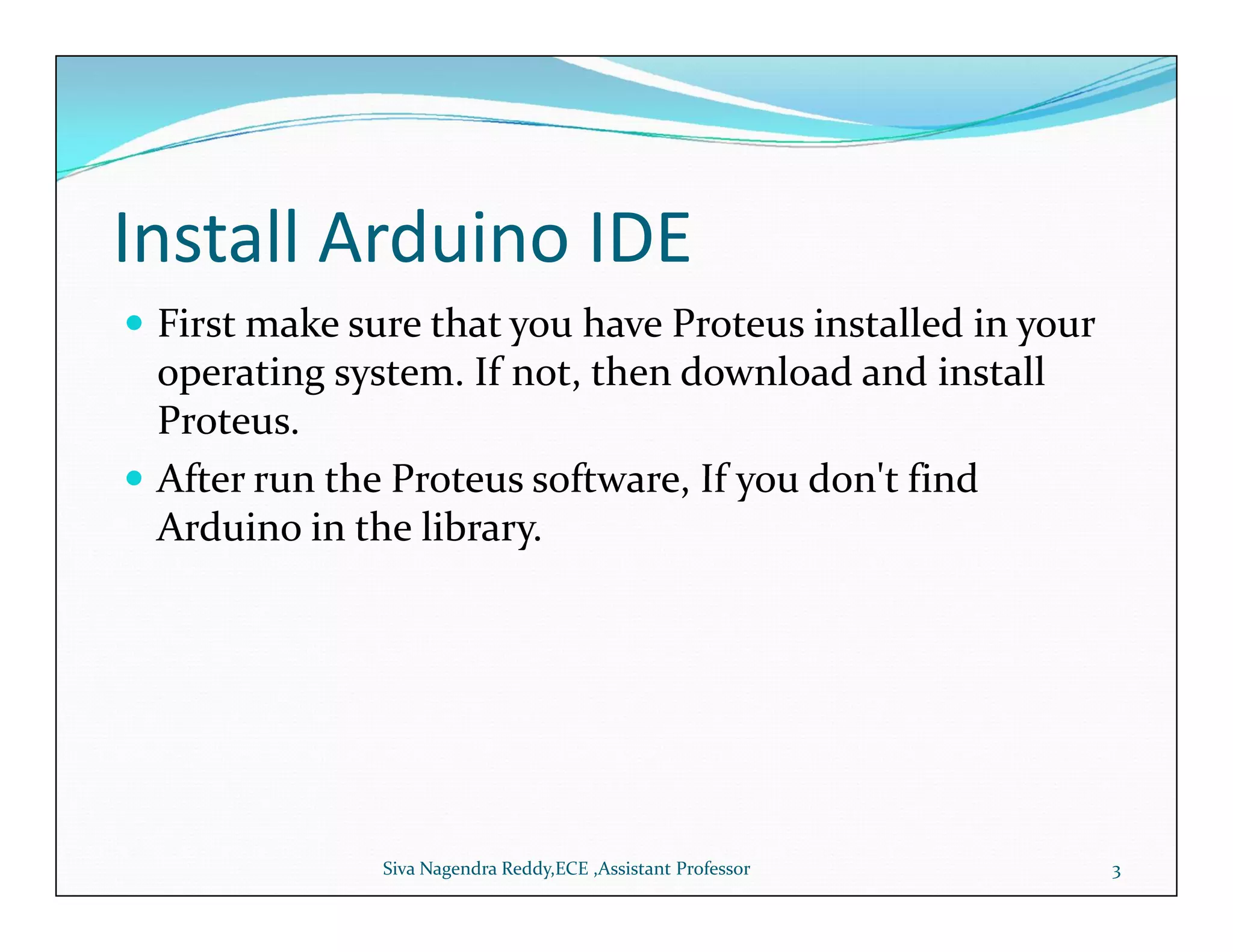 Arduino simulation procedure | PPT
