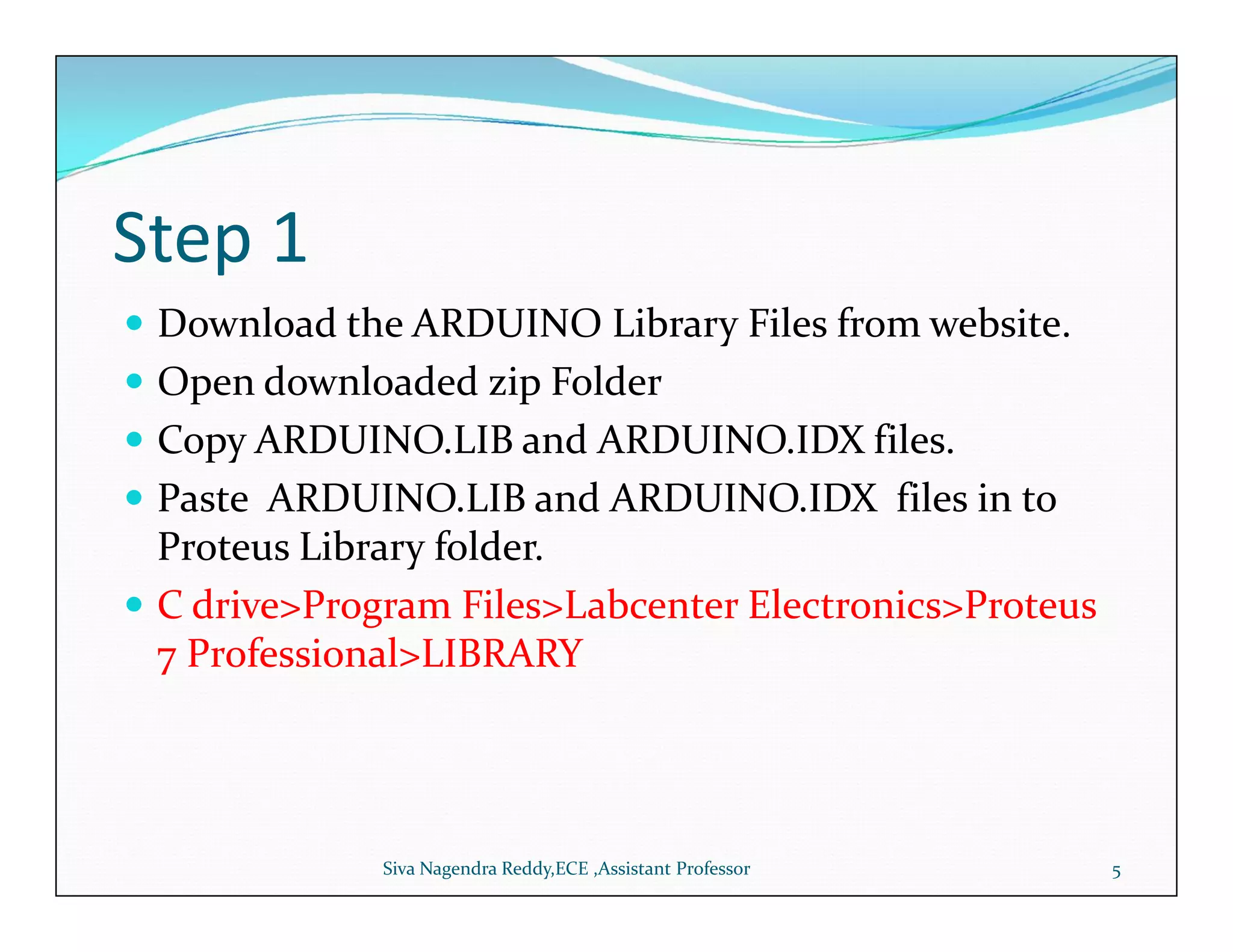 Arduino simulation procedure | PPT