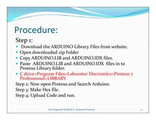 Arduino simulation procedure | PPT