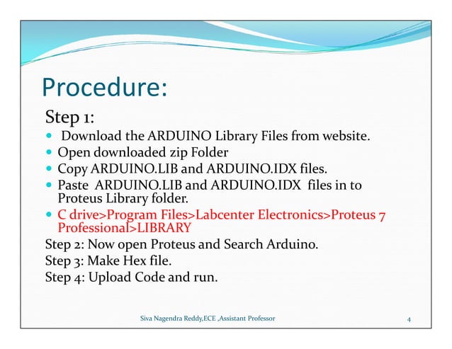 Arduino Simulation Procedure Ppt 9136