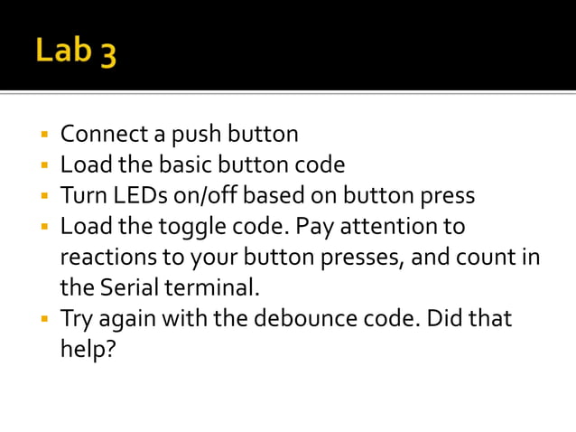 Arduino Workshop Slides | PPTX