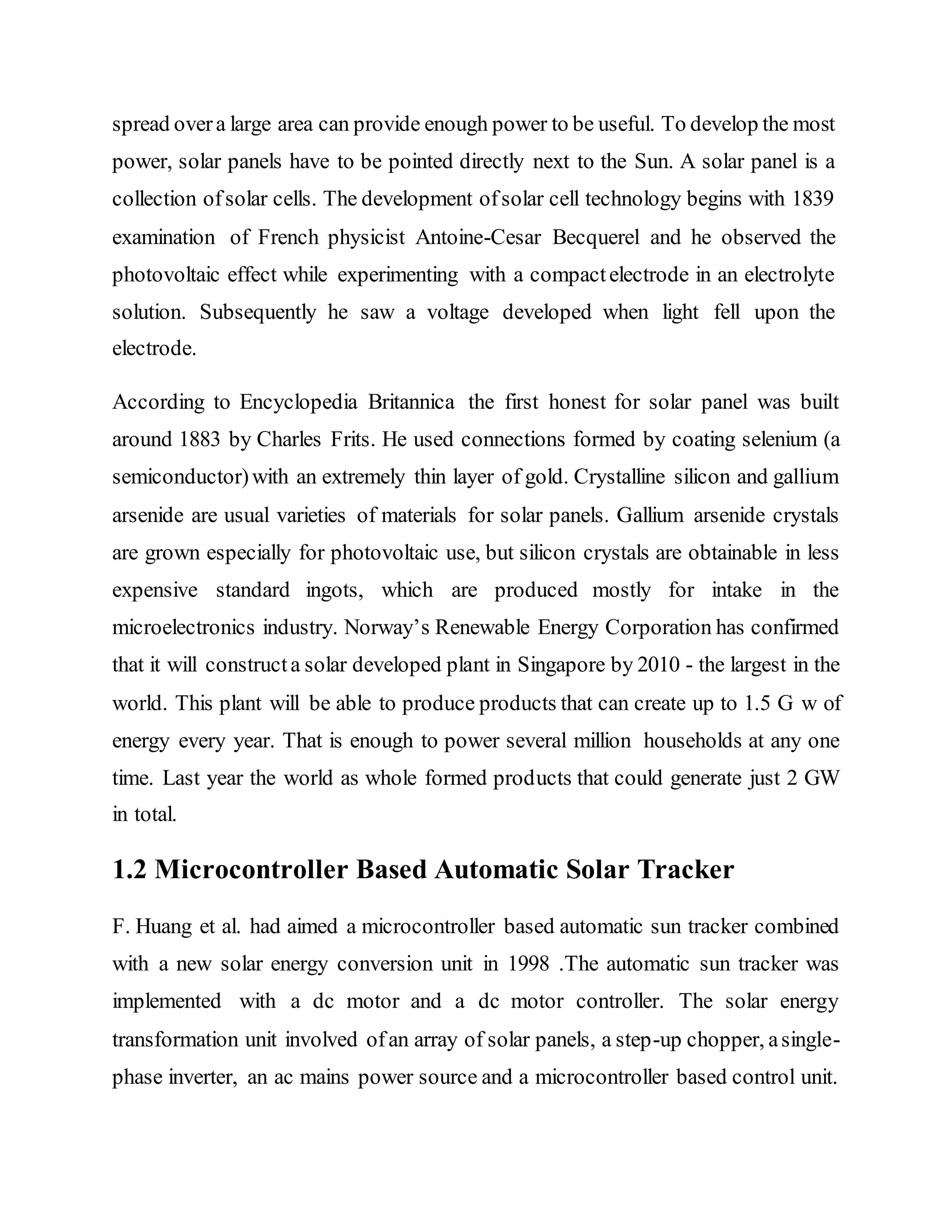 Arduino solar tracker using ldr sensor & servo motor | DOCX