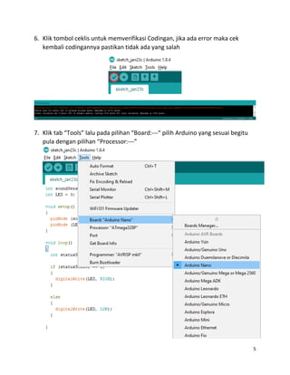 Arduino Sound Detector Alarm | PDF