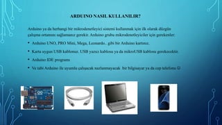Arduino sunum1 | PPTX