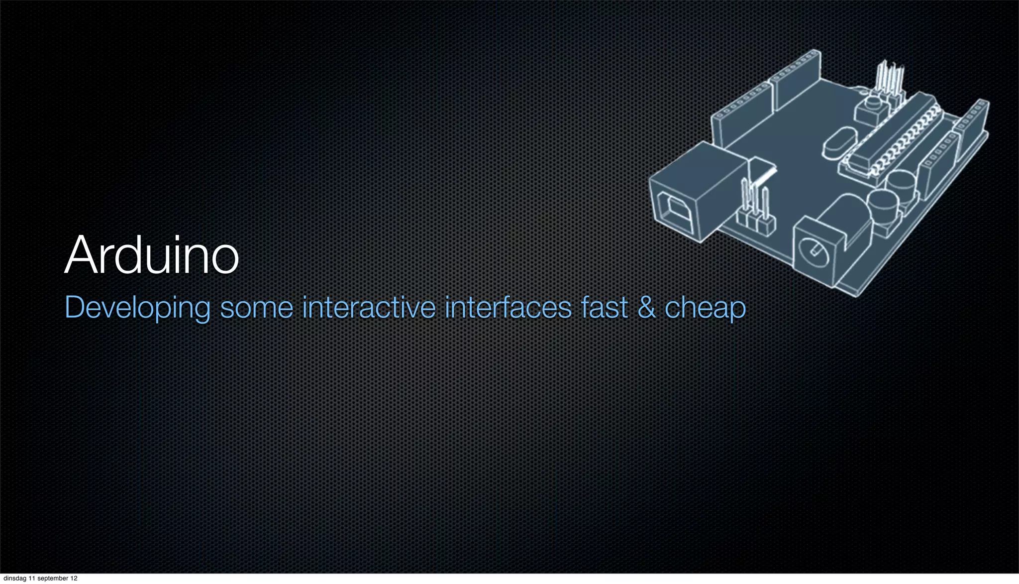 Arduino talk by Toon Nelissen | PDF