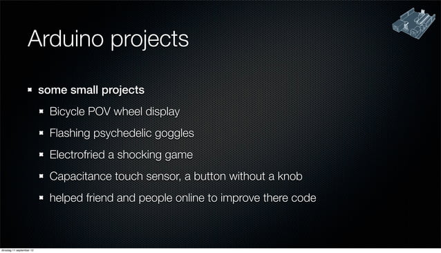 Arduino talk by Toon Nelissen | PDF