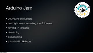 Arduino talk by Toon Nelissen | PDF