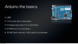 Arduino talk by Toon Nelissen | PDF
