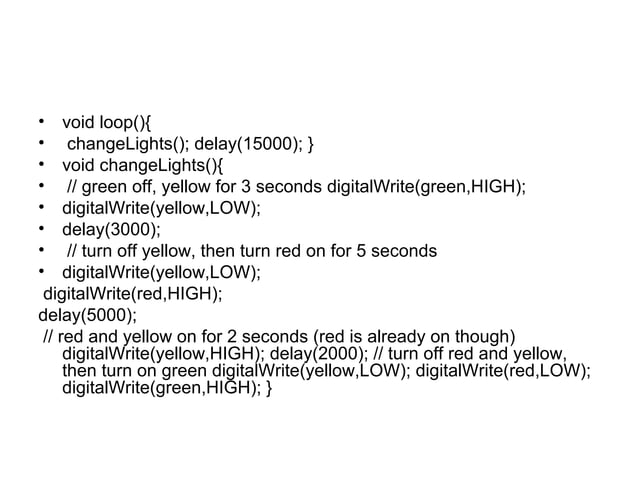 Arduino Traffic Lights Ppt