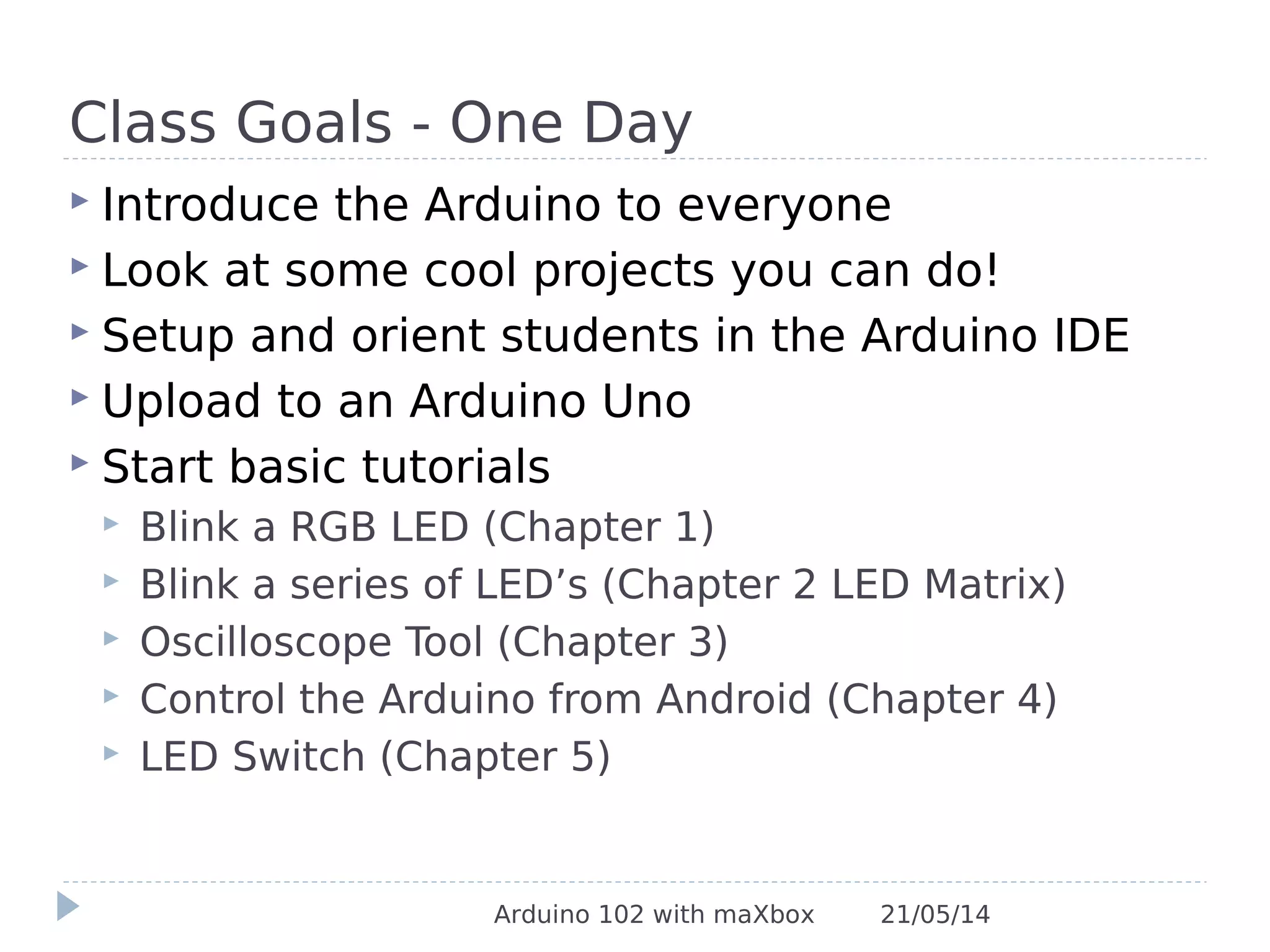 Arduino training program | PDF