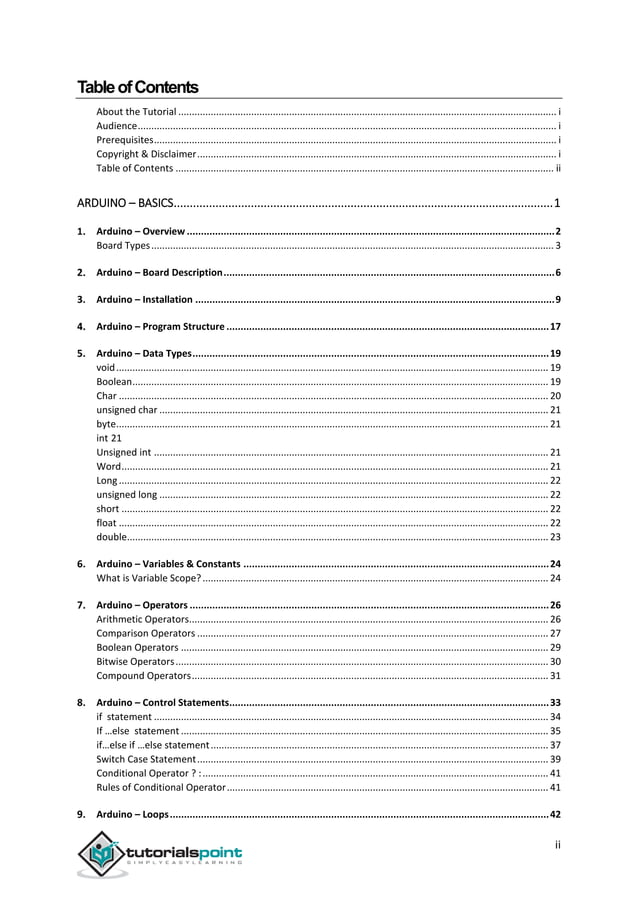 Arduino tutorial | PDF