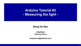 Arduino tutorial #3 | PPT