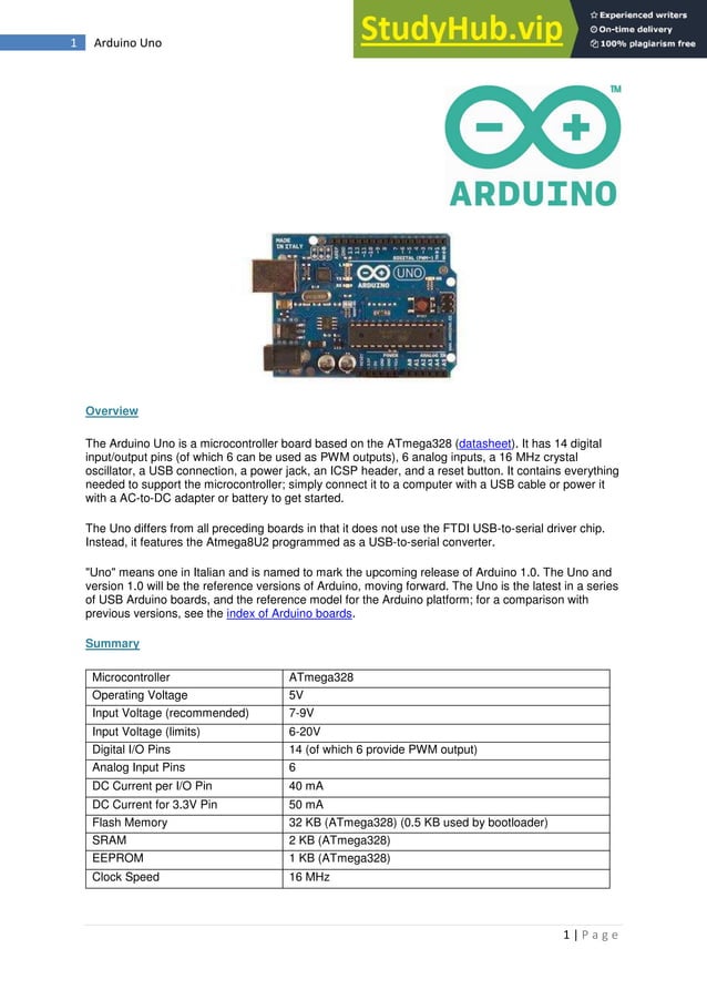 Arduino Uno | PDF