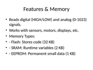 Basic Information of Arduino Uno ATmega328P microcontroller | PPTX