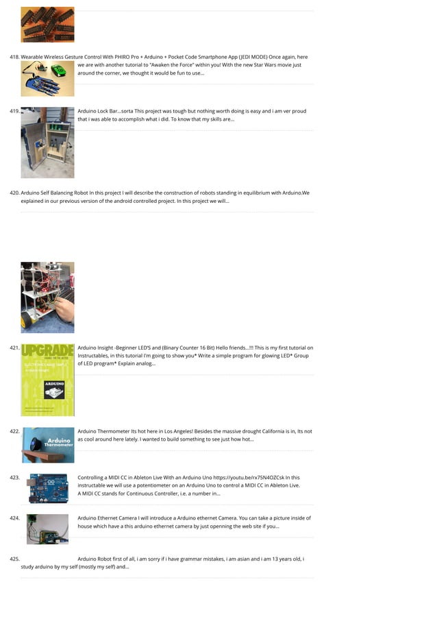 Arduino UNO Projects List in PDF offline downloadable - Use Arduino for Projects.pdf