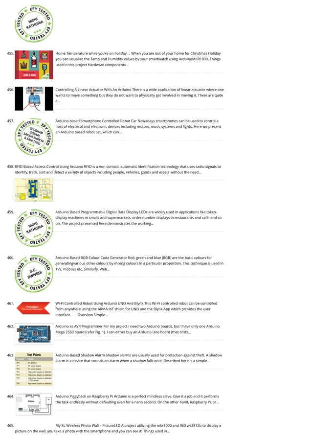 Arduino UNO Projects List in PDF offline downloadable - Use Arduino for ...