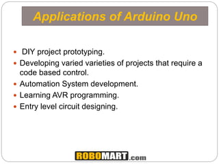 Arduino UNO R3 Projects - Robomart | PPTX