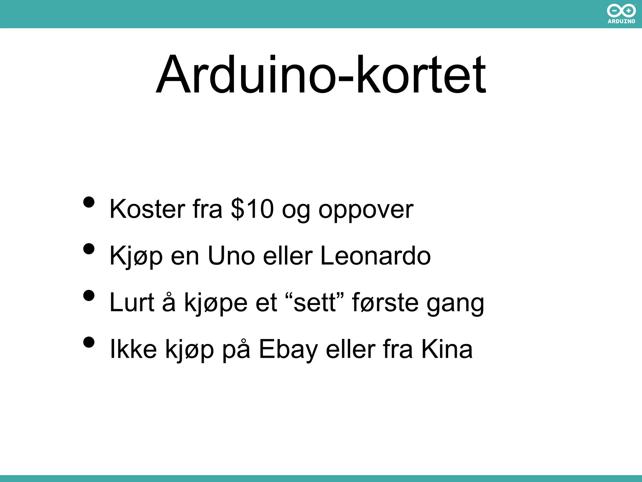 Arduino workshop @ Bitraf 17. Nov 2021 | PPT