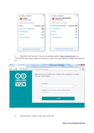 Arduino yun arduino-wifi-ethernet-linux | PDF